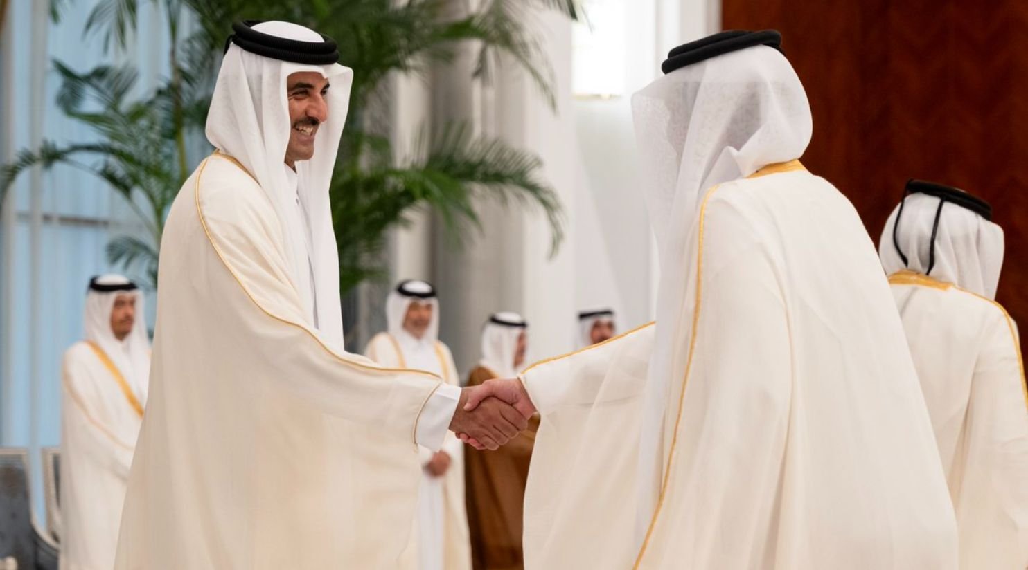 HH The Amir receives Eid Al-Adha well-wishers at Lusail Palace | Qatar ...