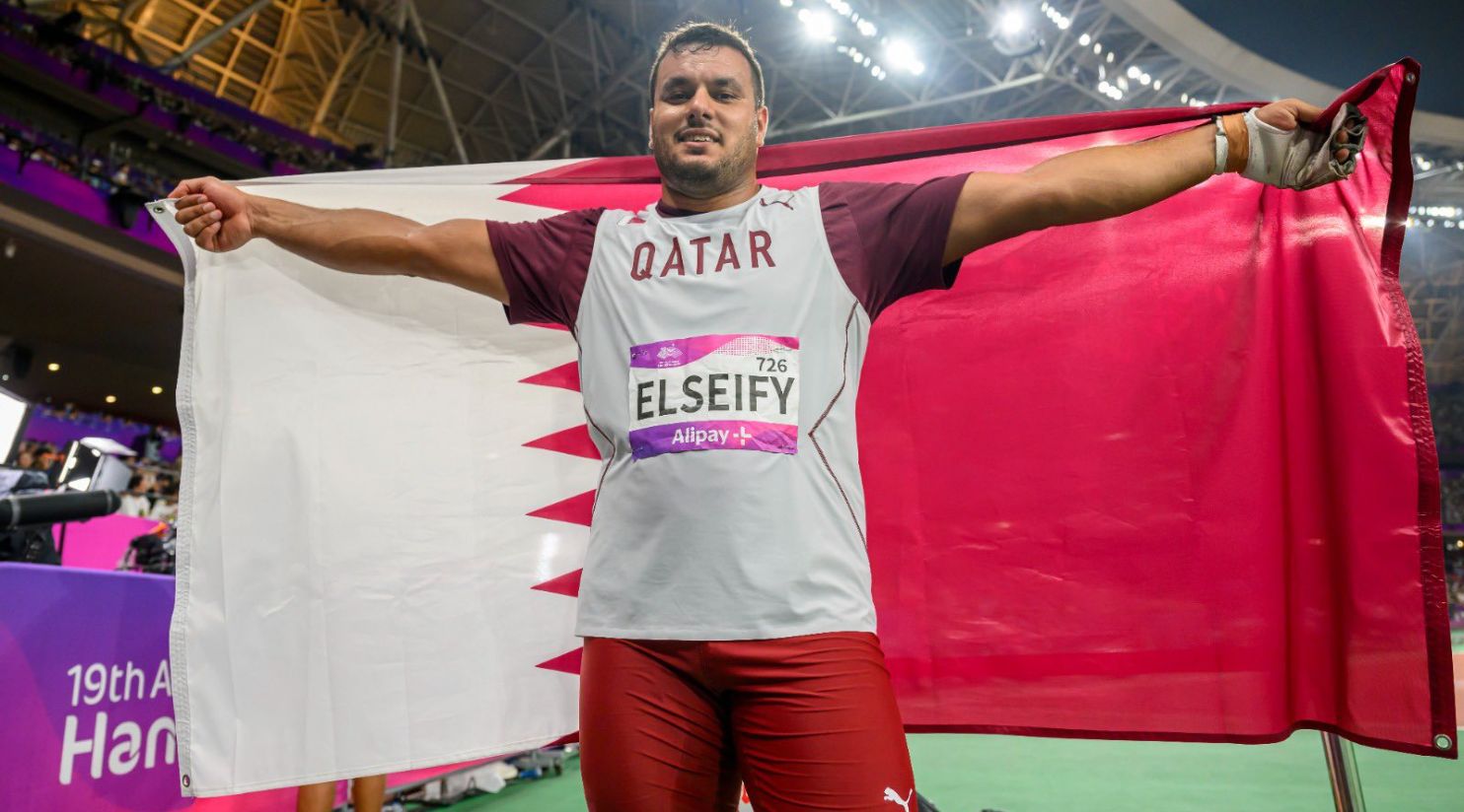 Qatar's Ashraf Amjad Elseify wins hammer throw silver at Hangzhou Asian ...