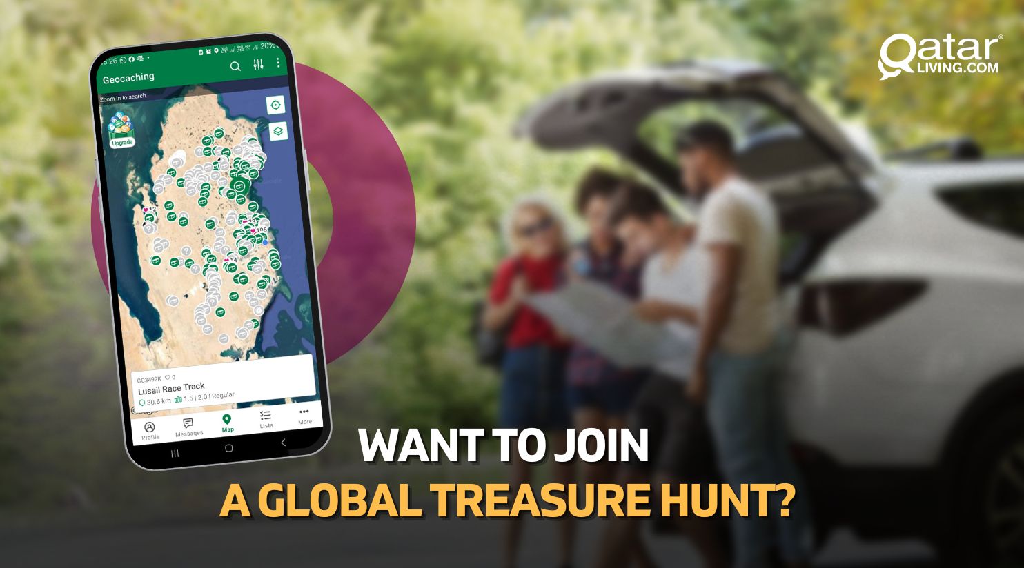Want to join a global Treasure Hunt? Let’s explore Geocaching | Qatar ...