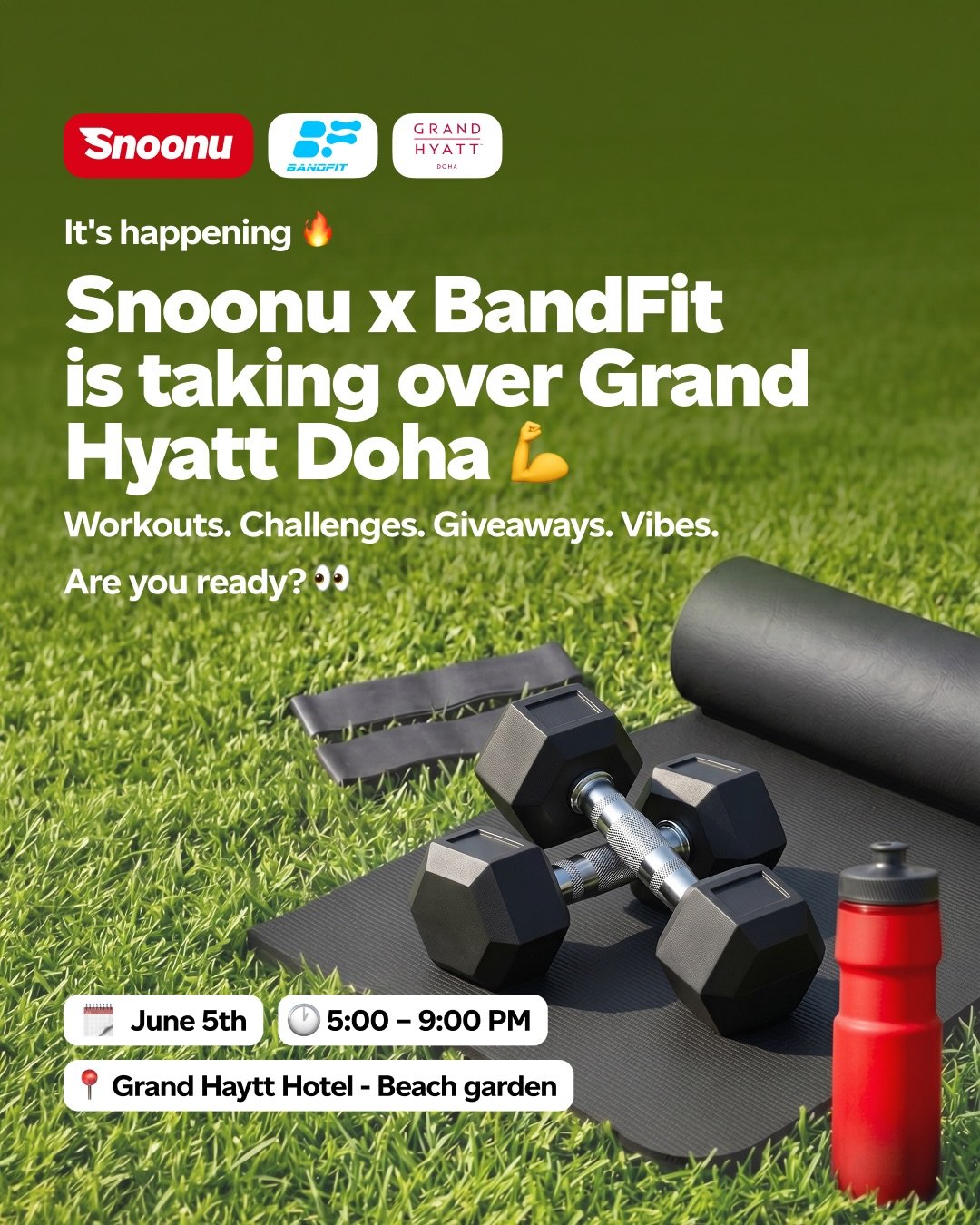 Snoonu x BandFit Fitness Activity | Qatar Living